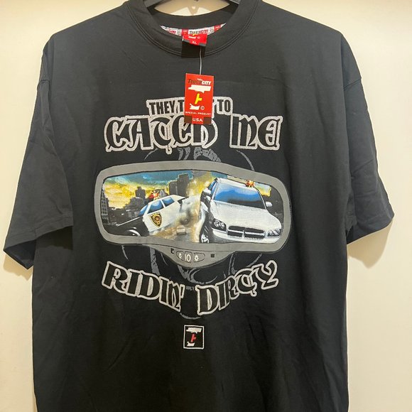 Tough City | Shirts | Vintage Hip Hop Shirt They Tryin To Catch Me ...